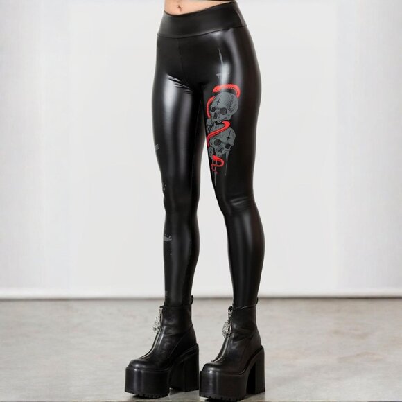 Killstar | Pants & Jumpsuits | Killstar Sinner Leggings Xl Faux Leather ...